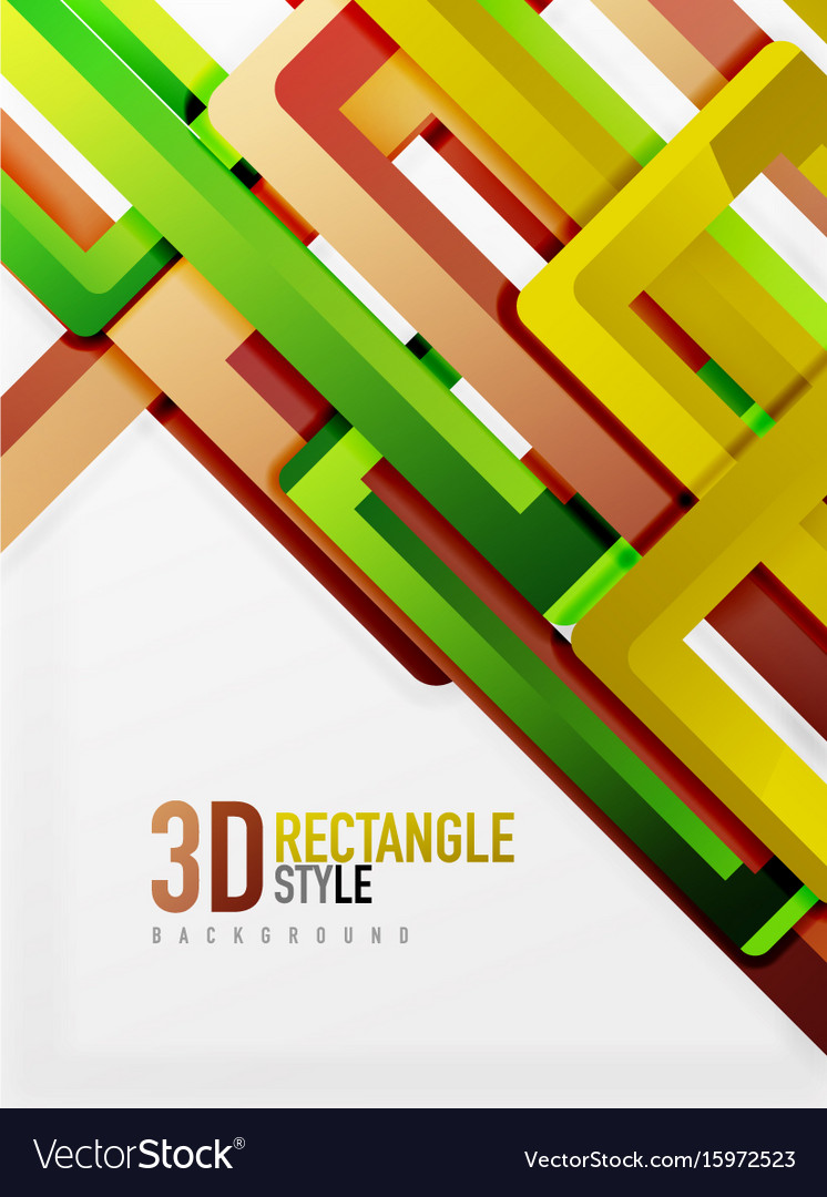 Rectangle tube elements background Royalty Free Vector Image