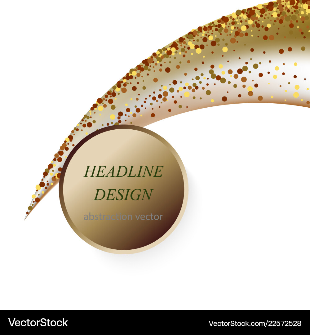 Abstract bright background in golden color Vector Image