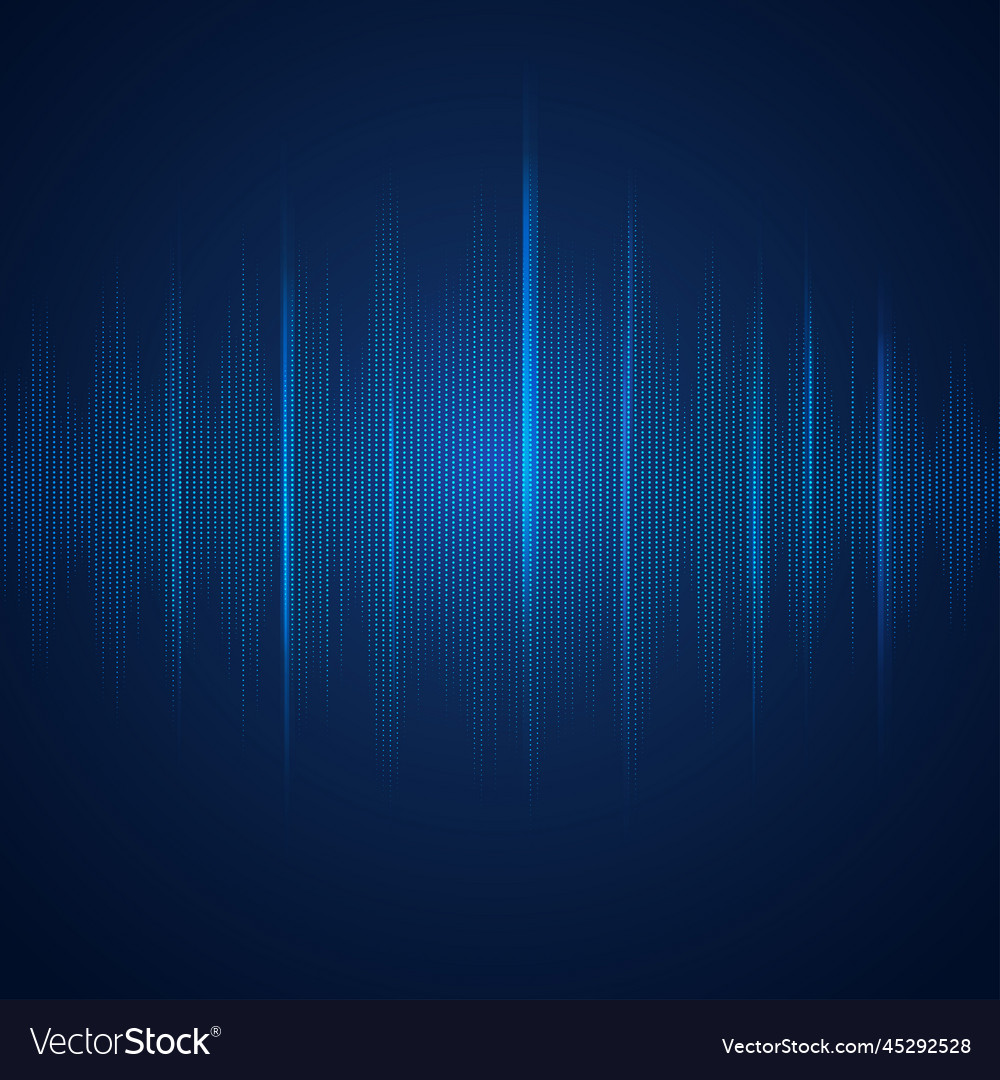 Abstract digital equalizer sound wave pattern Vector Image
