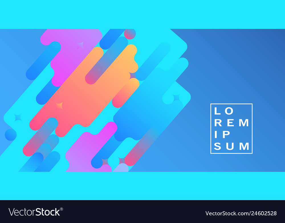 Colorful geometric background dynamic shapes Vector Image