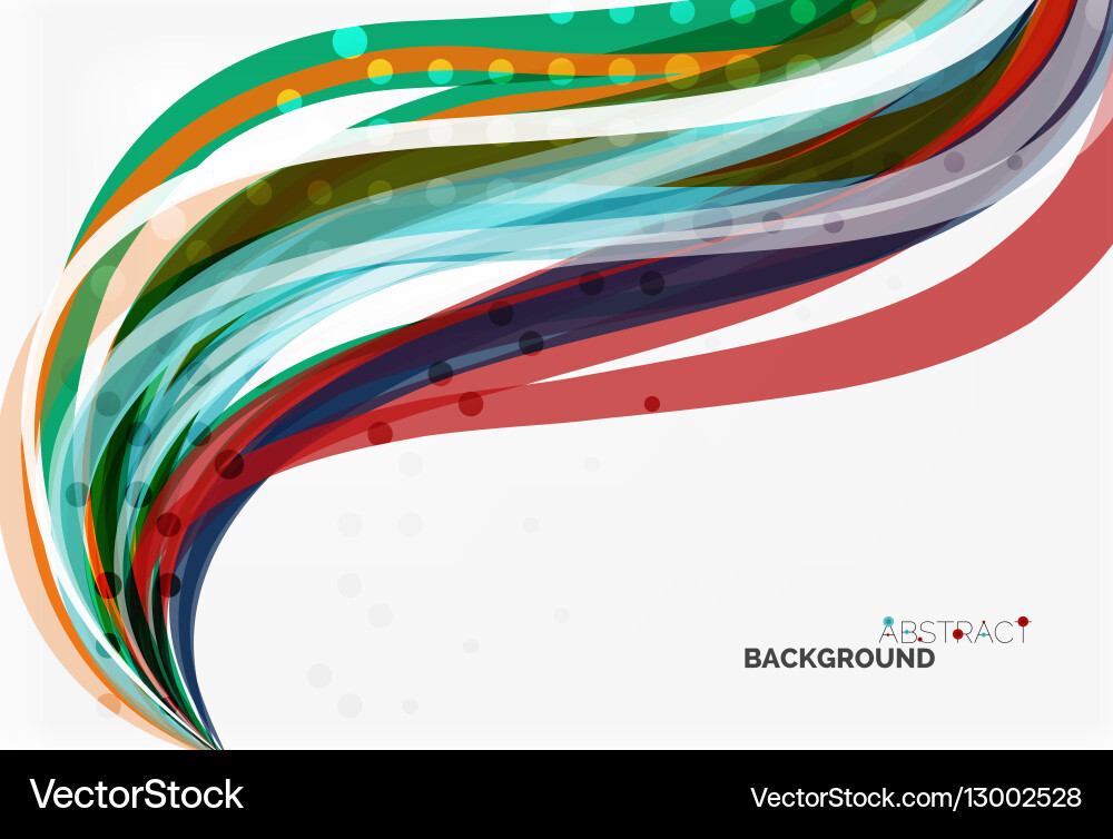 Colorful wave stripes and lines Royalty Free Vector Image