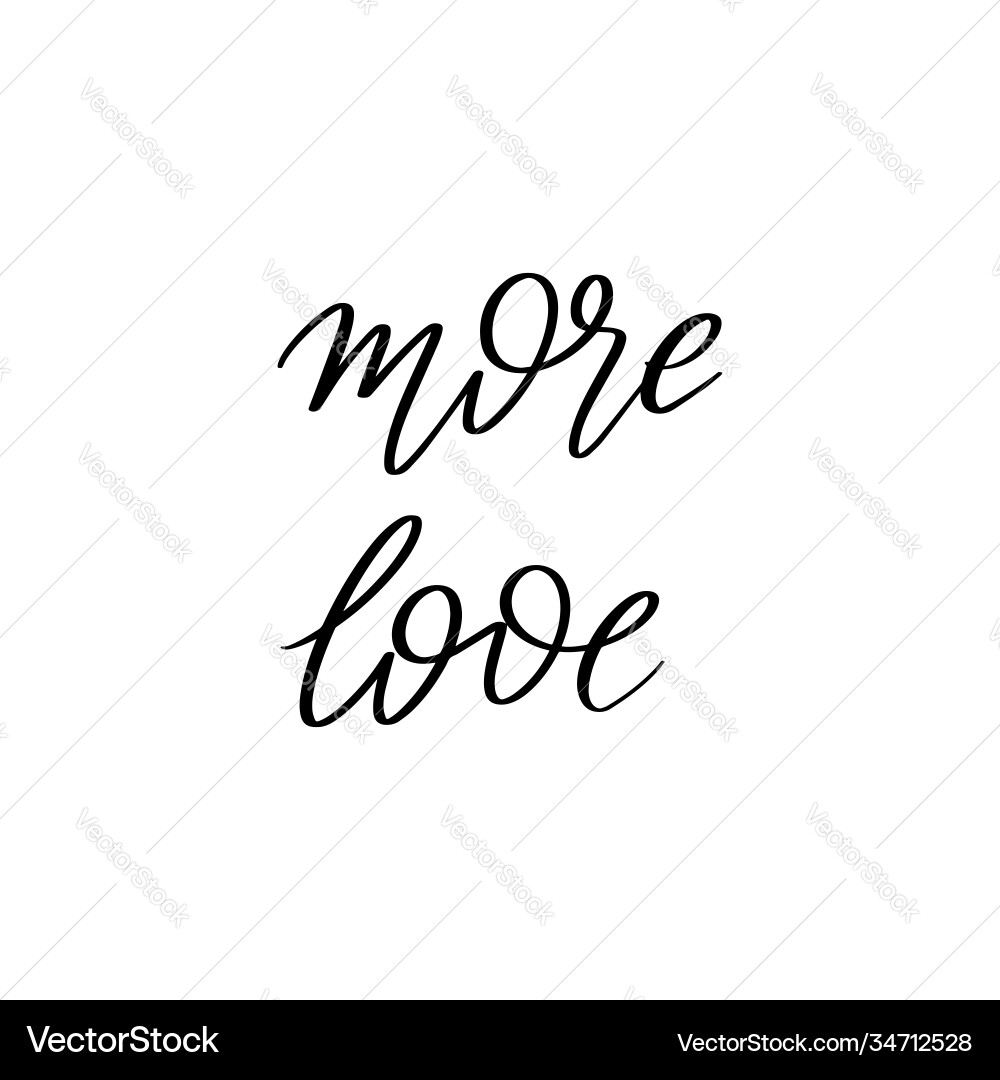 Hand drawn lettering isolated template for card Vector Image