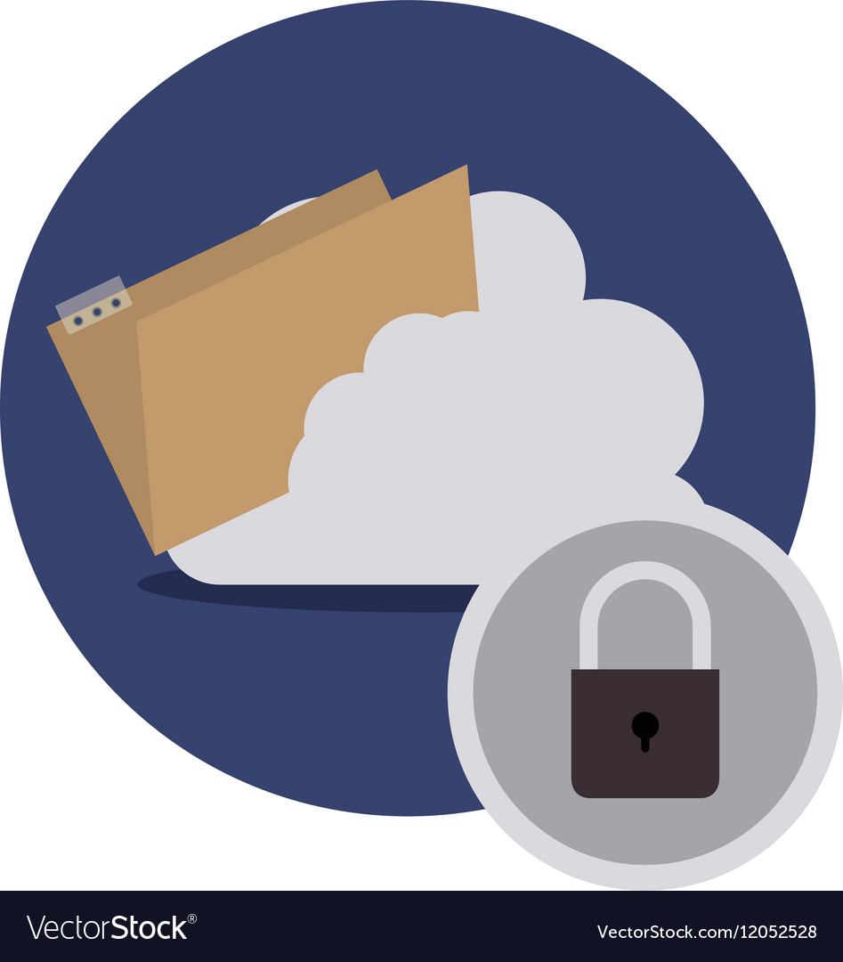 Isolated Cloud Computing Design Royalty Free Vector Image