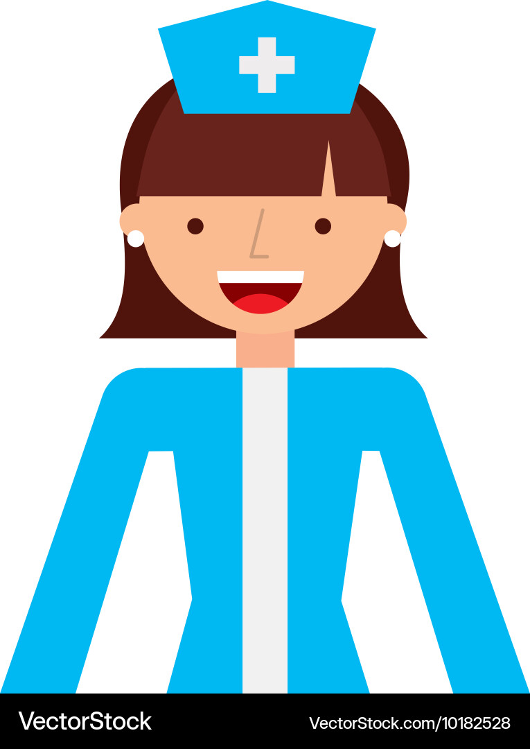 Nurse woman professional icon Royalty Free Vector Image