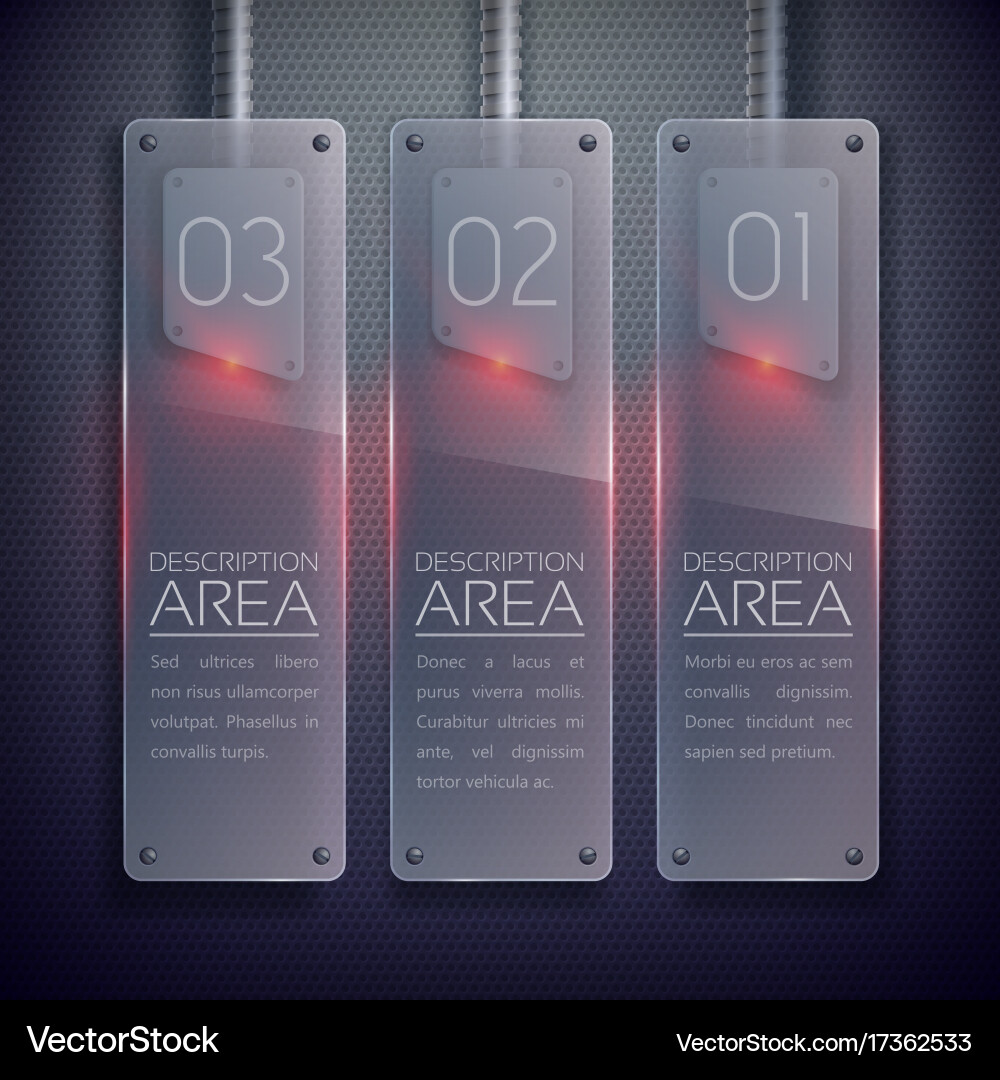 Business glass vertical banners Royalty Free Vector Image