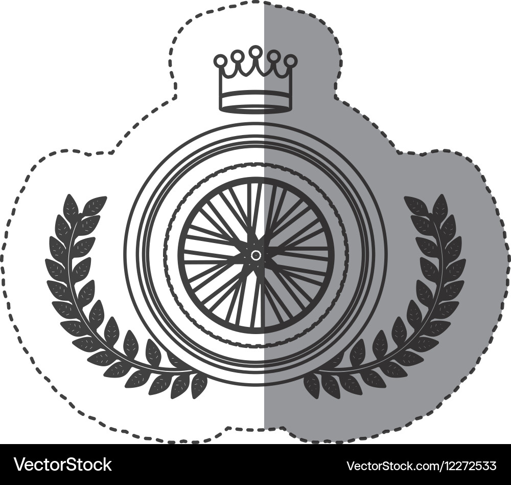 Isolated bike wheel design Royalty Free Vector Image