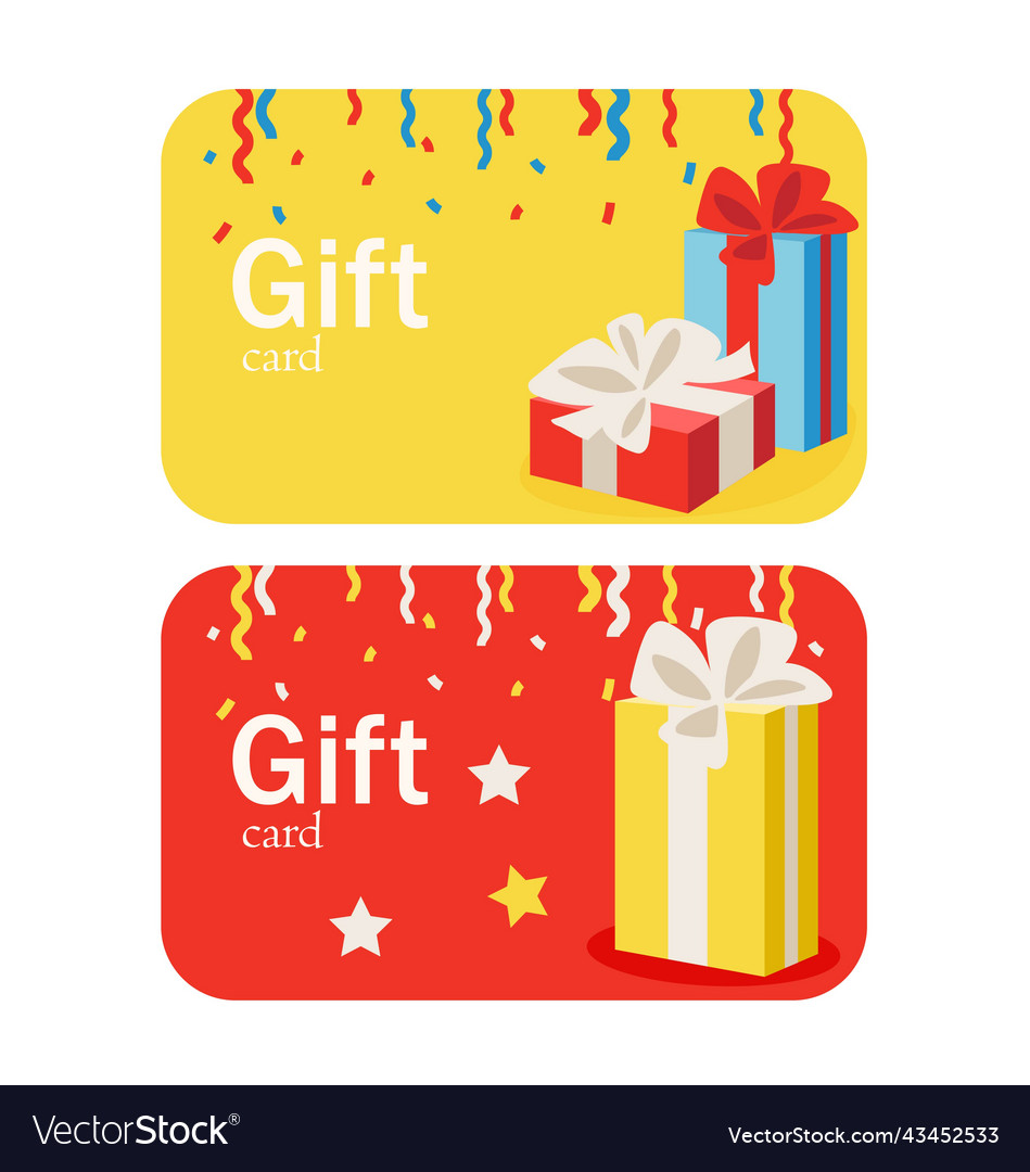 Loyalty program cards Royalty Free Vector Image