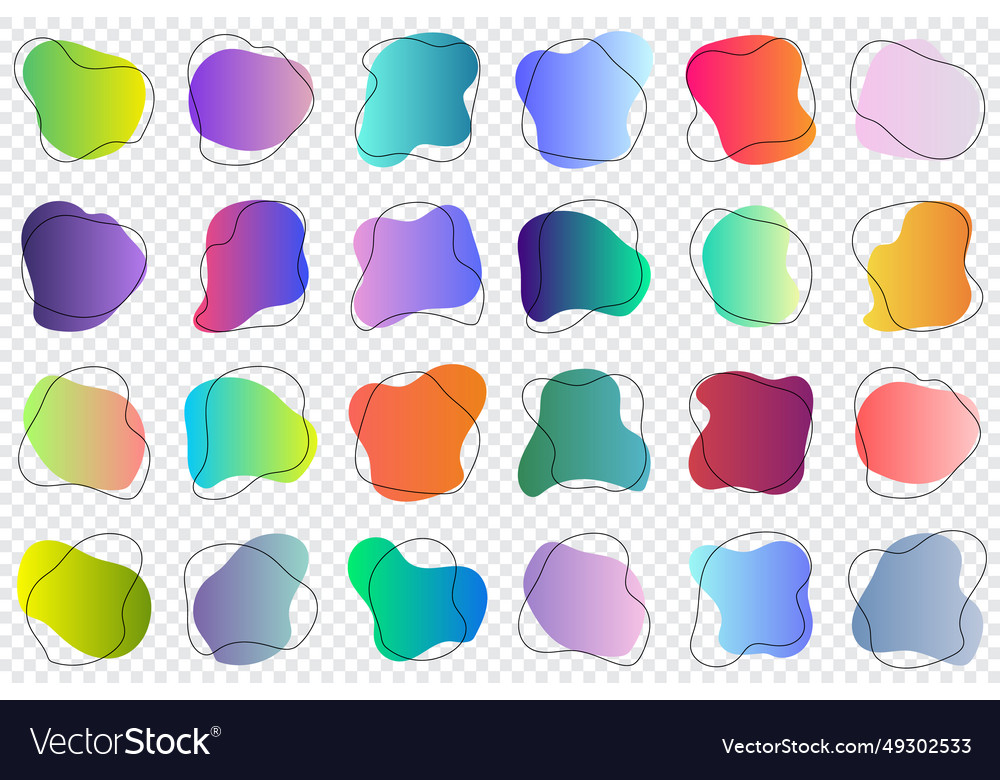 Set of abstract graphic design elements hand Vector Image