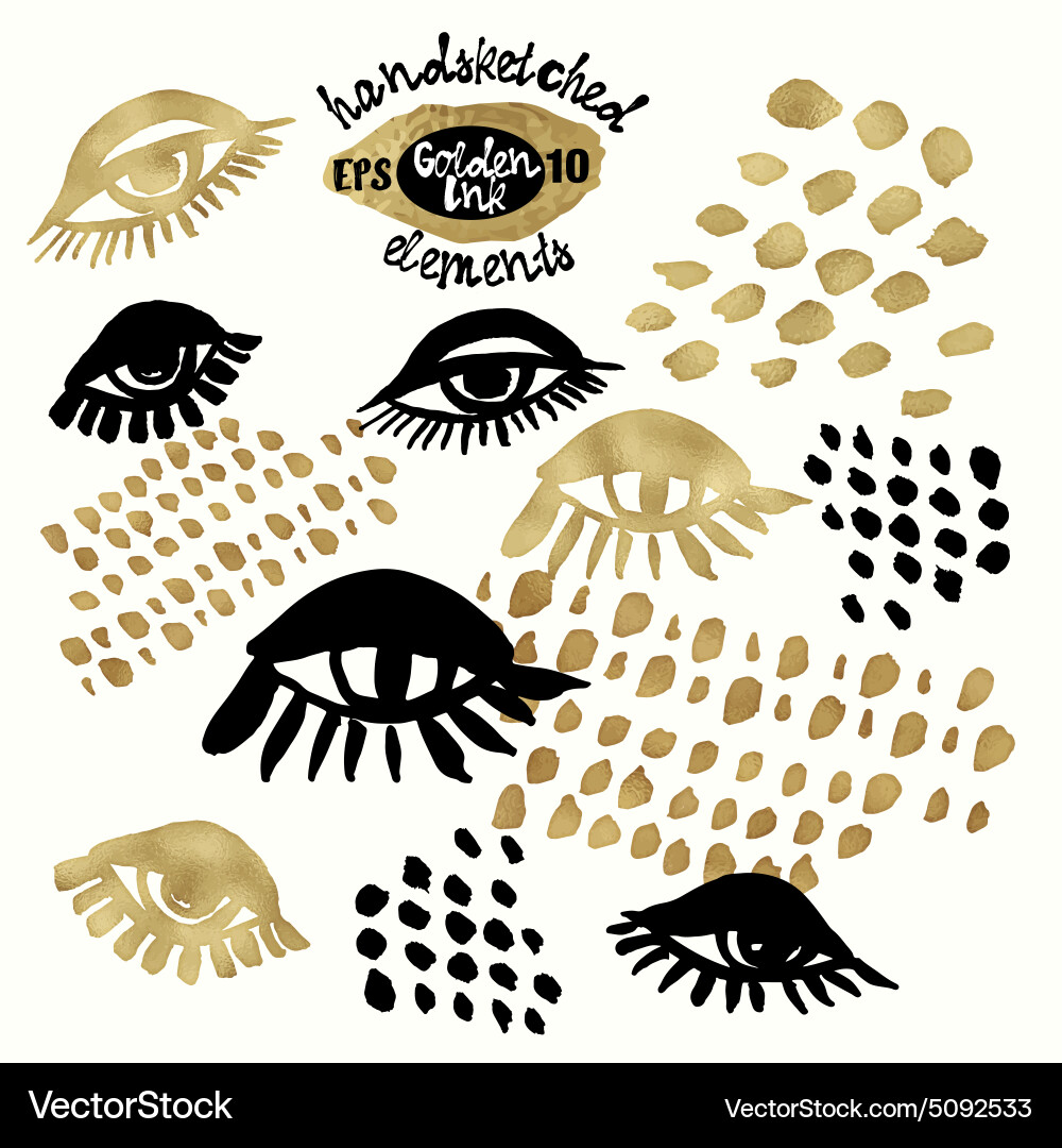 Set of trendy blog background design elementswith Vector Image