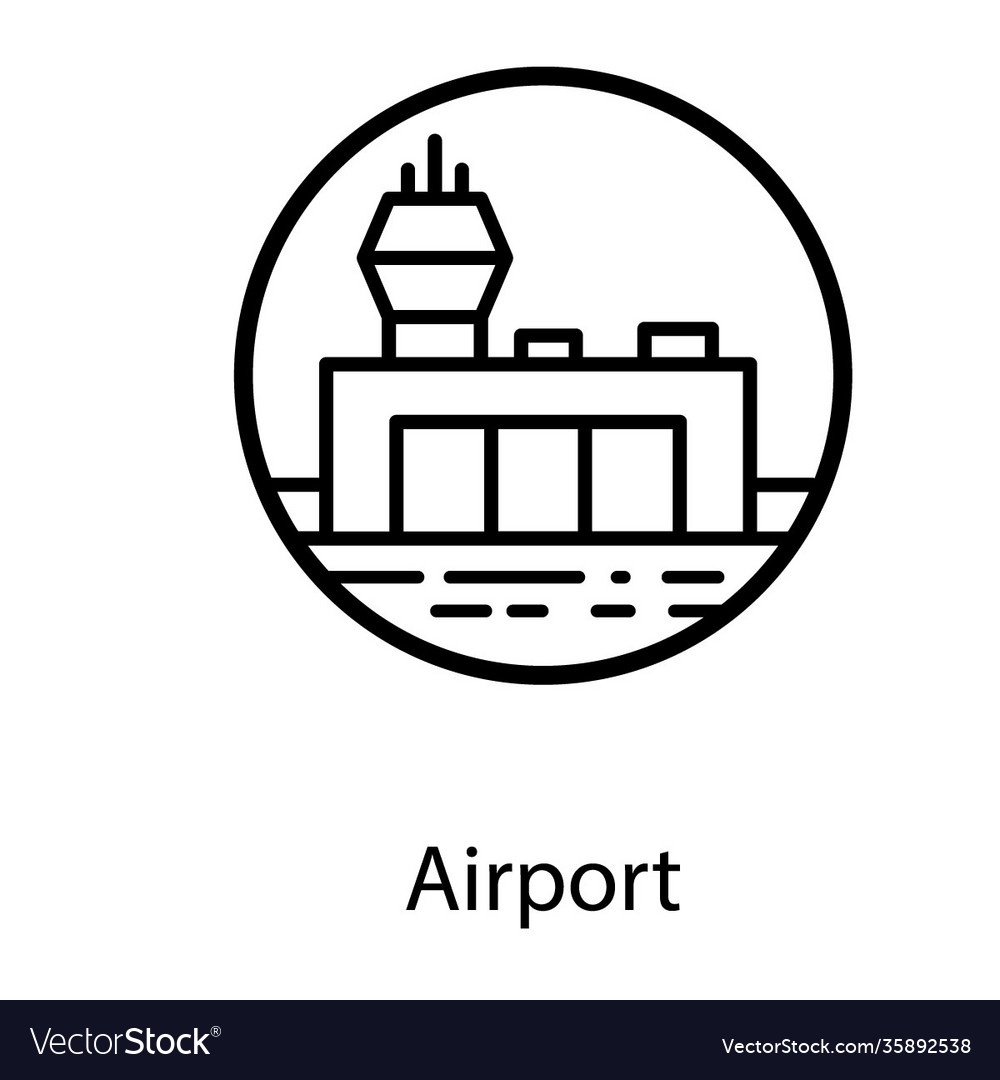 Airport Royalty Free Vector Image - VectorStock Airport Royalty Free Vector Image - VectorStock
