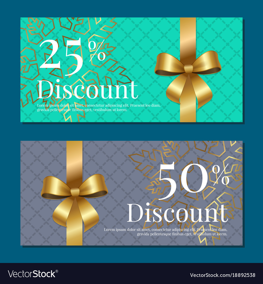 Discount on 50 25 percent set of posters with gold