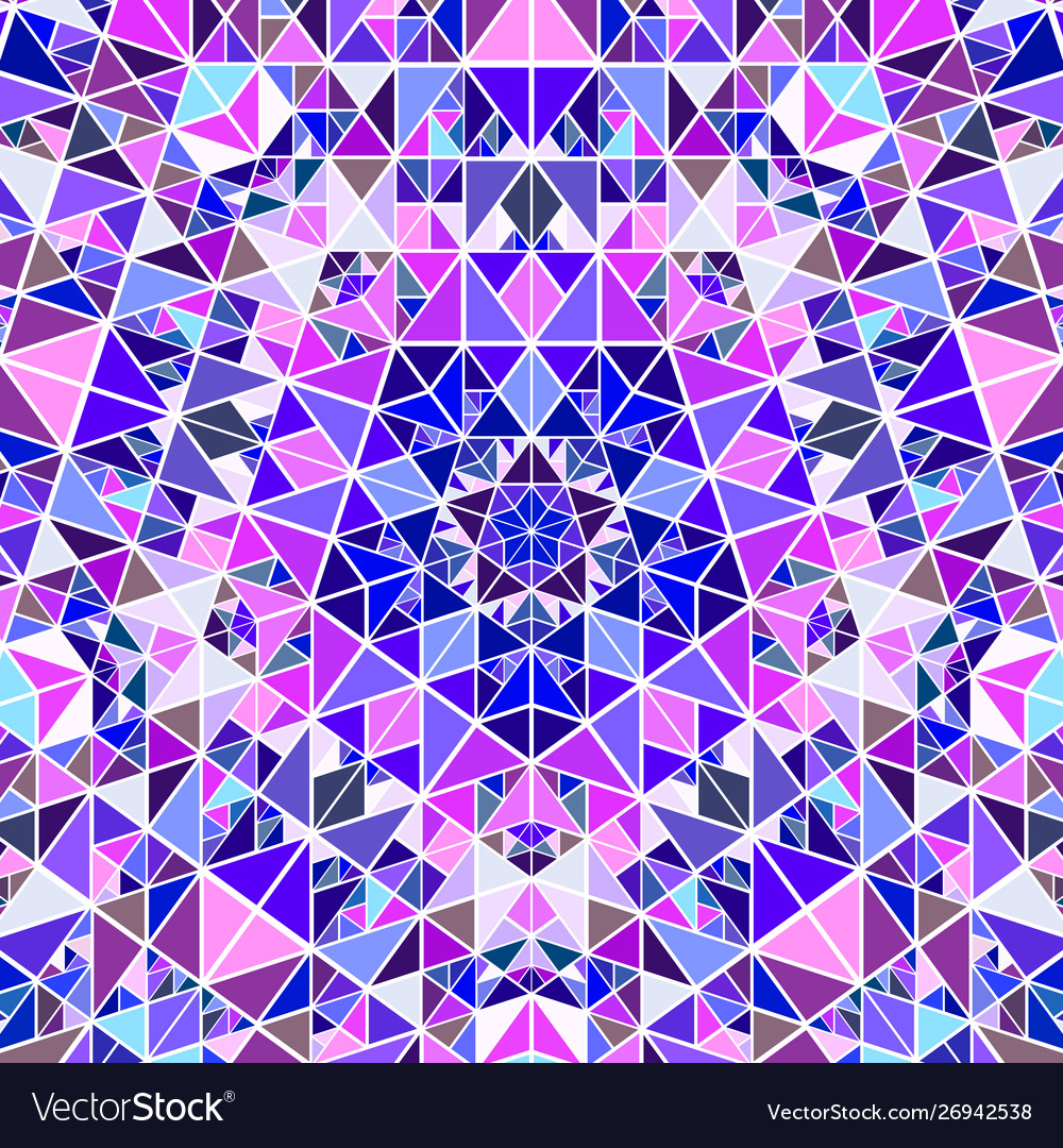 Dynamic abstract colorful circular tiled triangle Vector Image