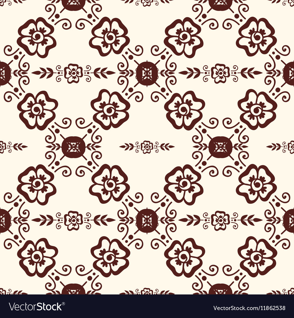 Mehendi pattern Royalty Free Vector Image - VectorStock