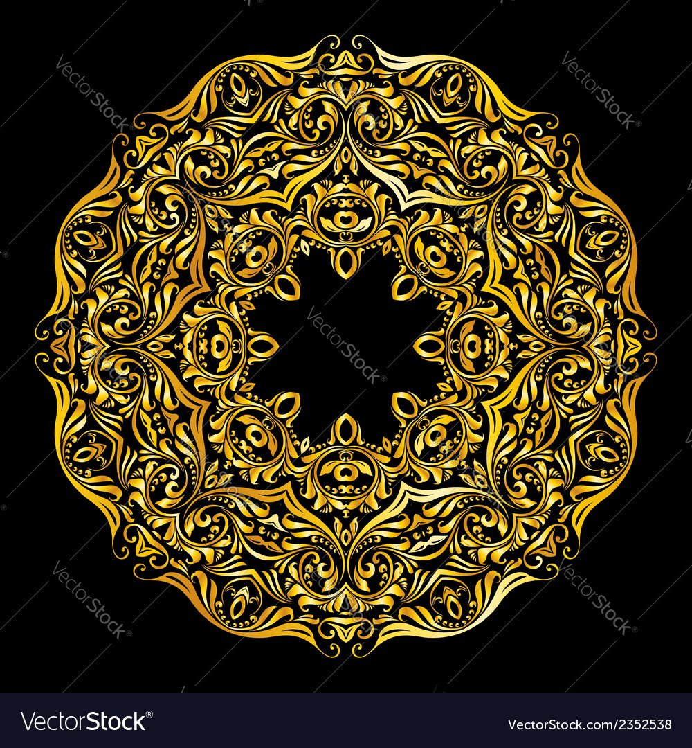 Pattern gold Royalty Free Vector Image - VectorStock
