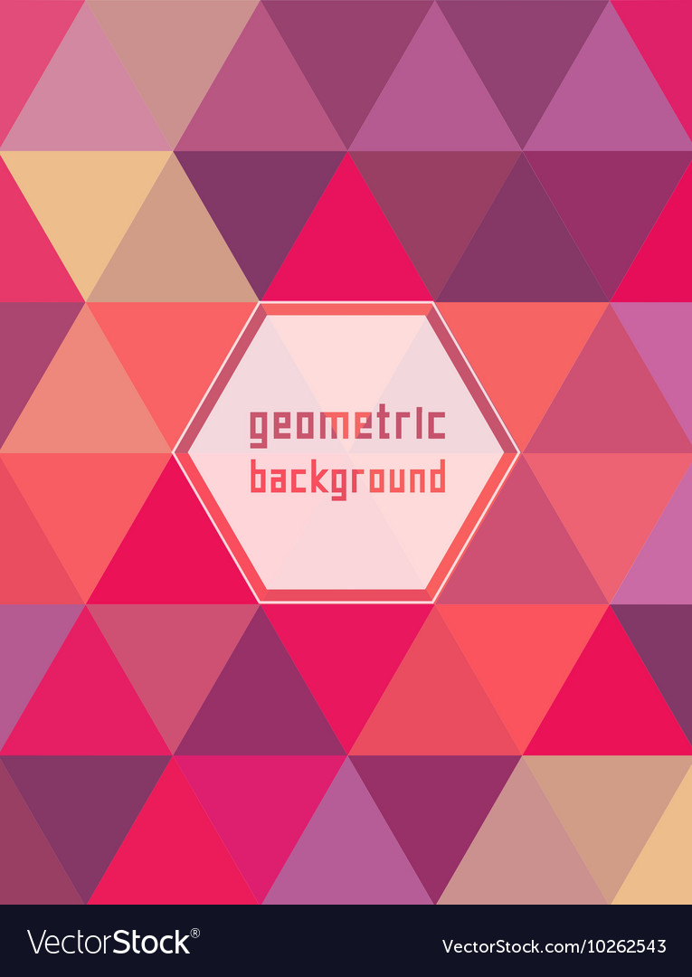 Abstract geometric triangular background Vector Image