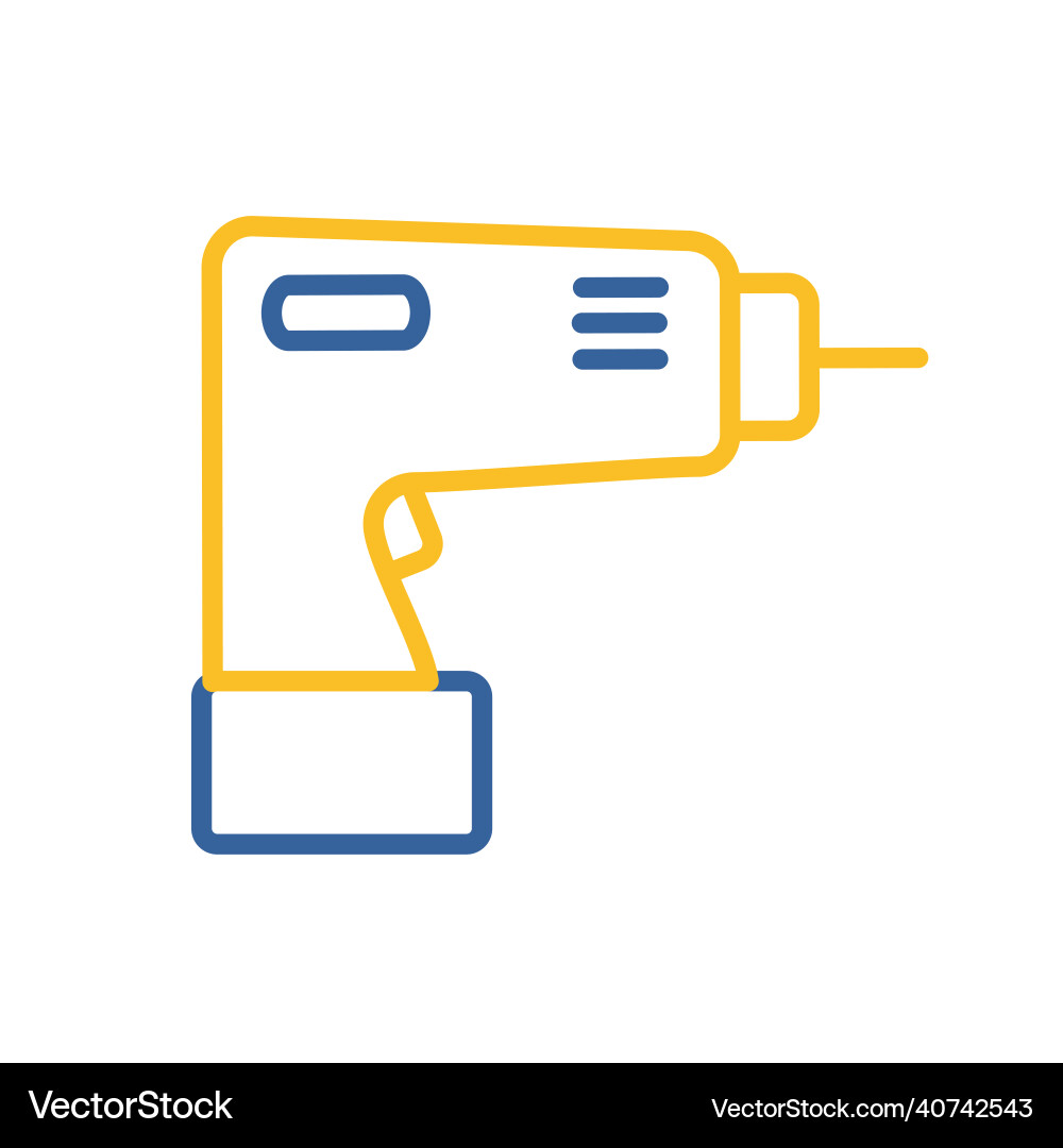 Electric screwdriver icon construction repair Vector Image
