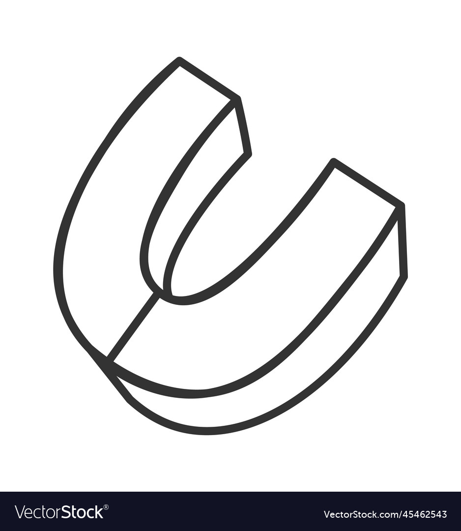 Electromagnet flat icon physic science element Vector Image