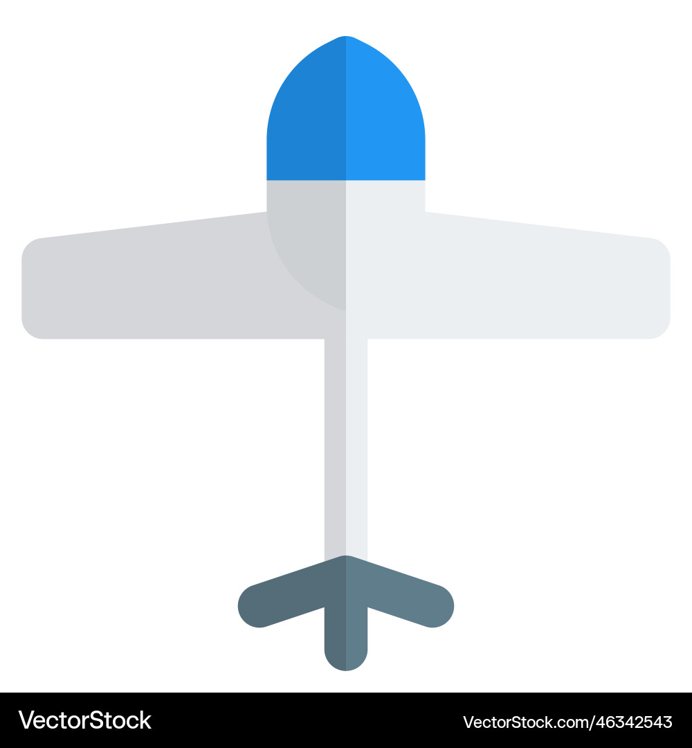 Glider or sailplane non-powered aircraft Vector Image