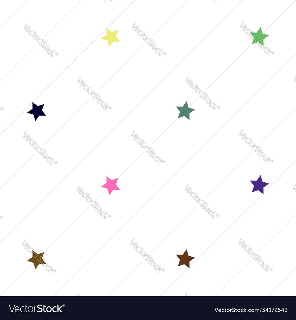 Repeatable star background pattern seamless Vector Image