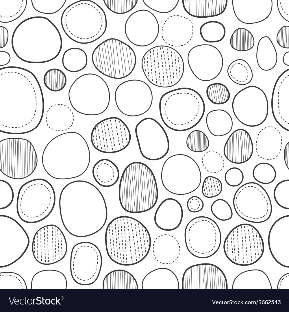 Seamless abstract decorative pattern of circles Vector Image