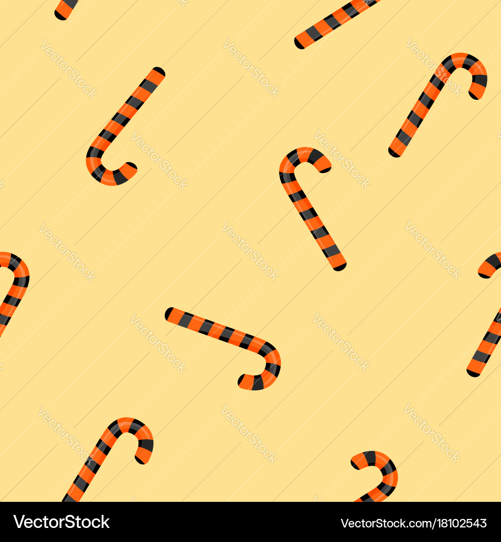 Seamless pattern of halloween candy black Vector Image