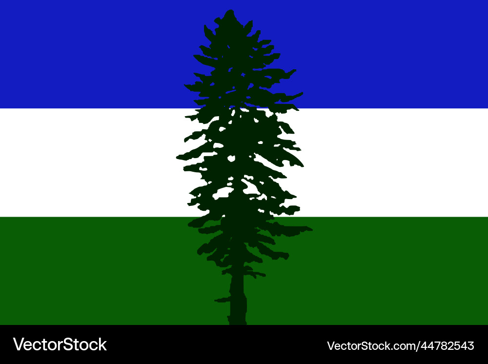 Simple flag of cascadia Royalty Free Vector Image