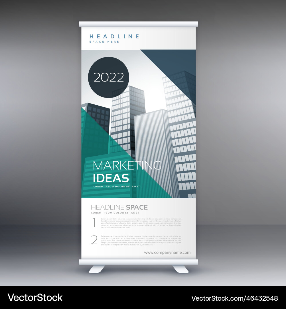 Abstract professional corporate business roll up Vector Image