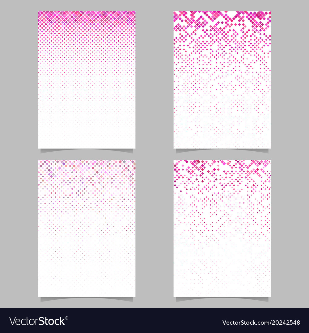 Abstract rounded square pattern background poster Vector Image