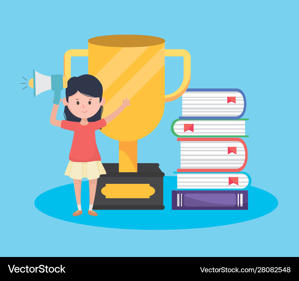 Avatar woman and learning online concept Vector Image