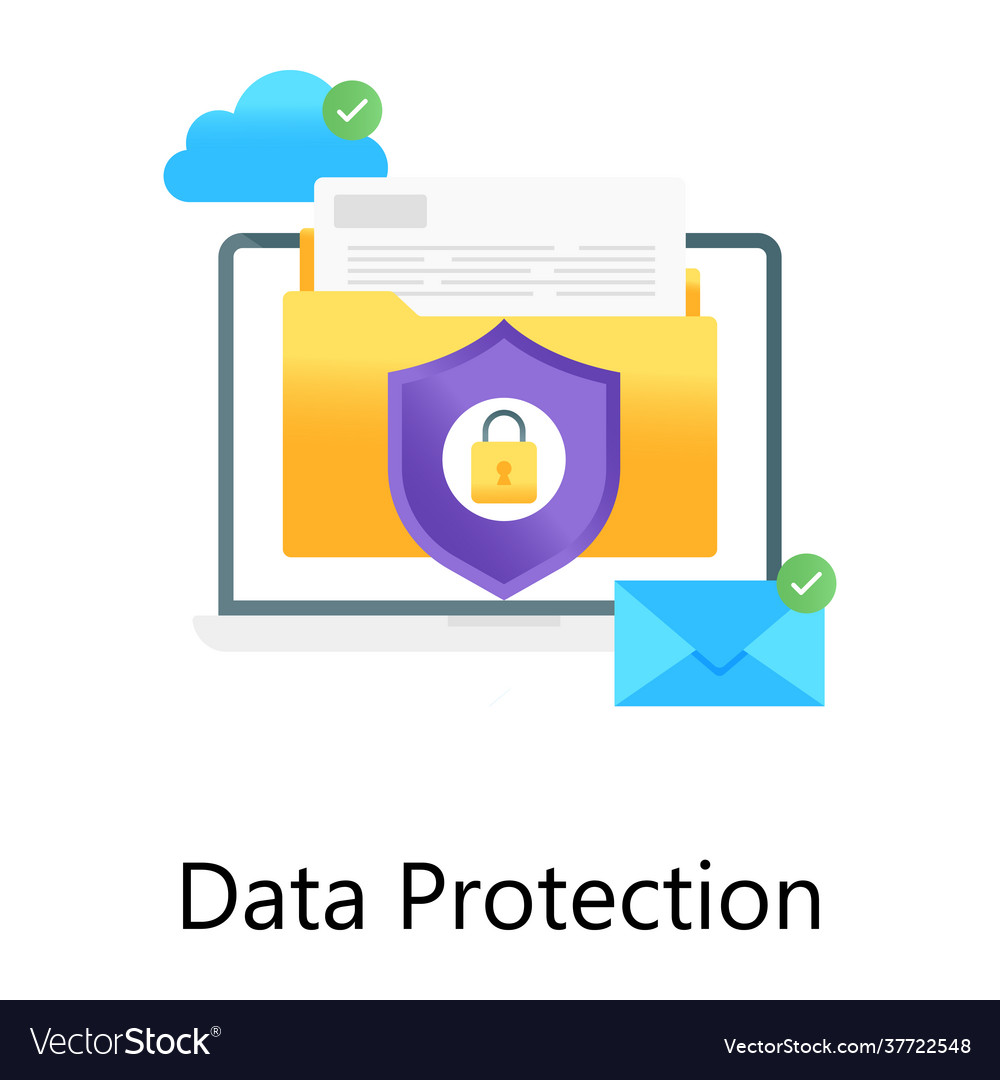 Data protection Royalty Free Vector Image - VectorStock