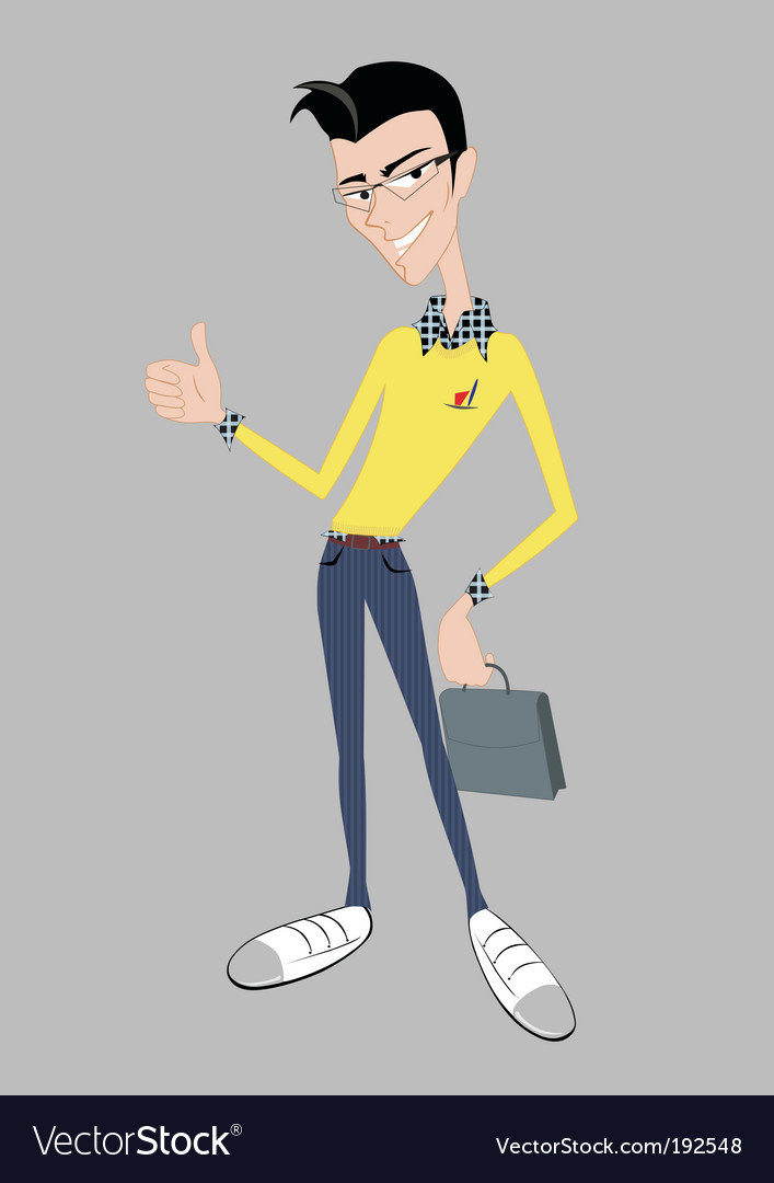 Design guy Royalty Free Vector Image - VectorStock