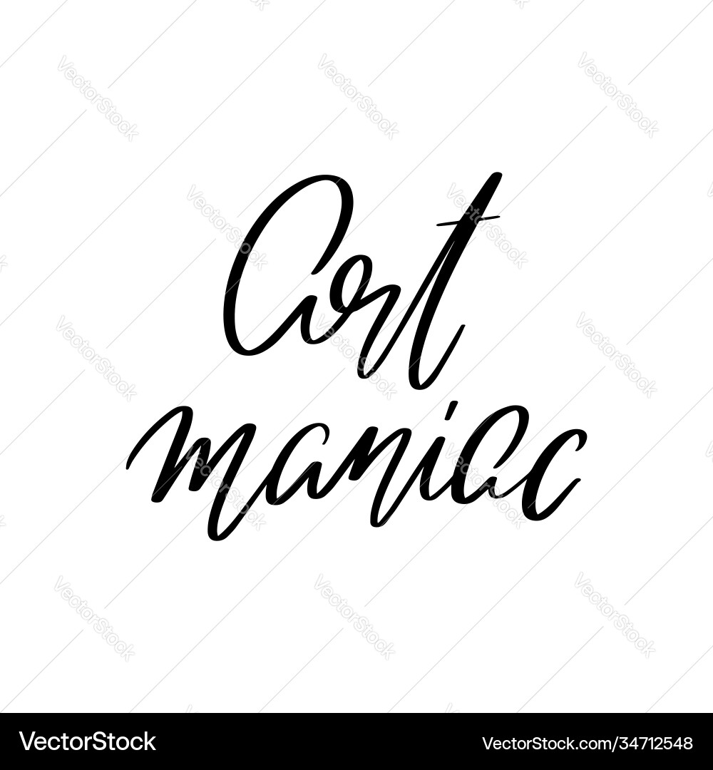 Hand drawn lettering isolated template for card Vector Image