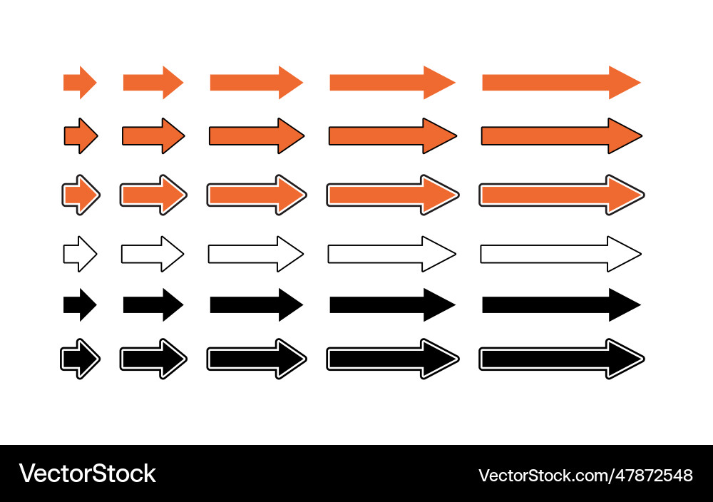 Huge set of arrows isolated Royalty Free Vector Image