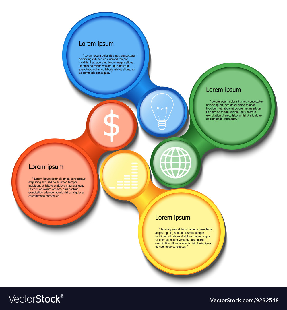 Infographic workflow layout Royalty Free Vector Image