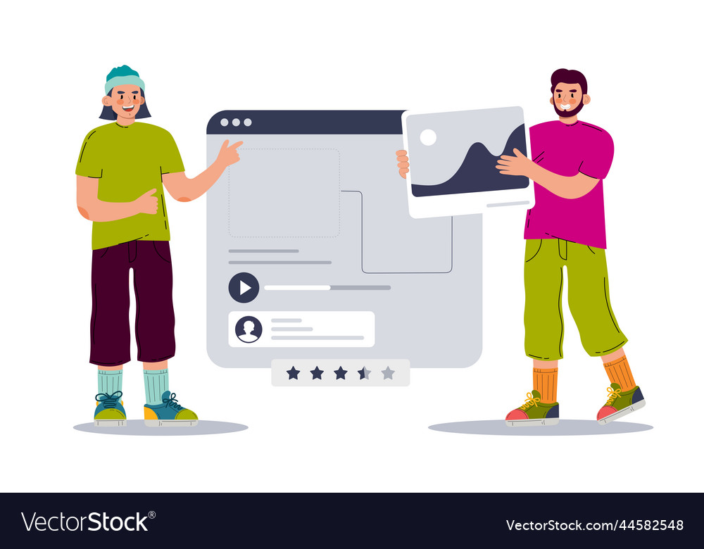 Ui ux designer arrangement interface elements Vector Image