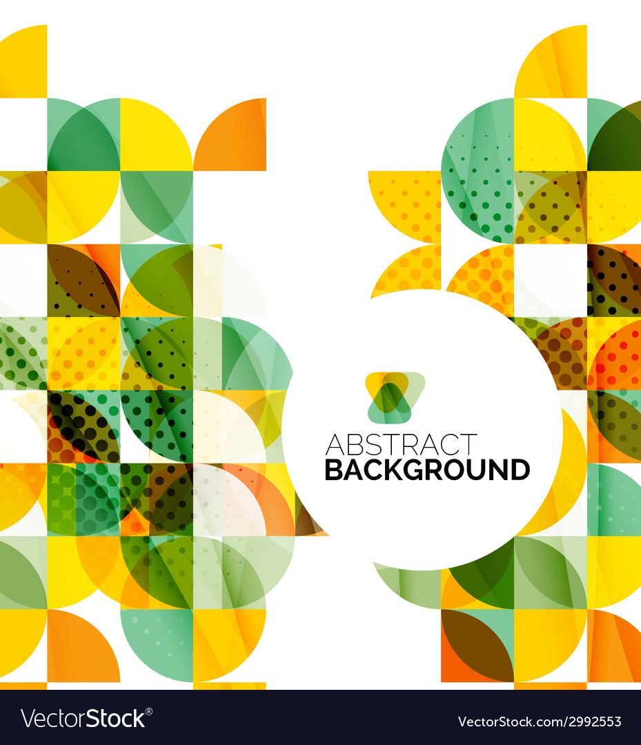 Circle geometric abstract background Royalty Free Vector