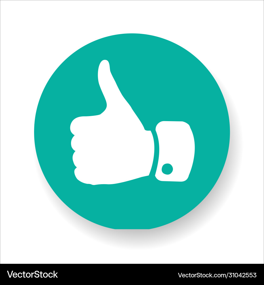 Like icon symbol on white background minimalism Vector Image