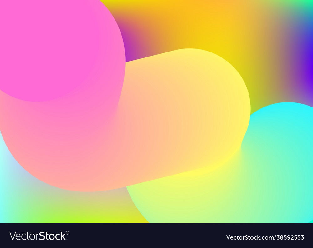Liquid fluid background with dynamic elements Vector Image