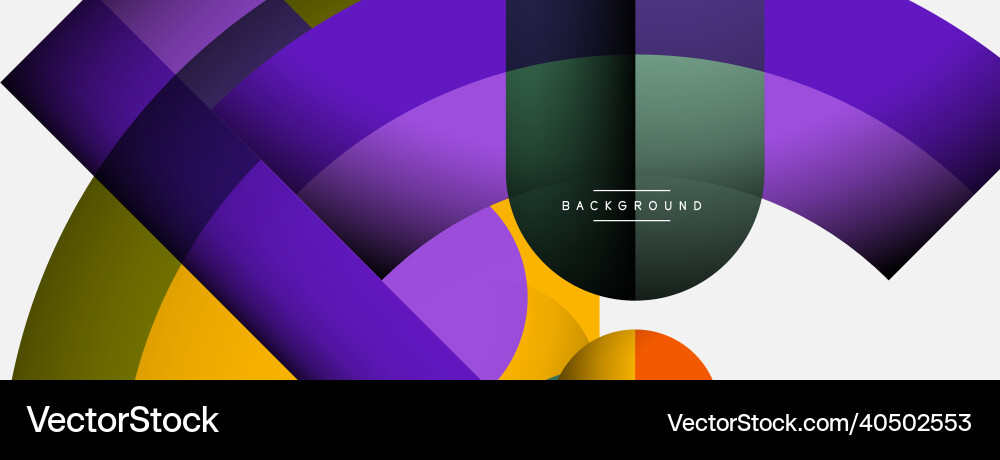 Trendy shapes color minimal design composition Vector Image