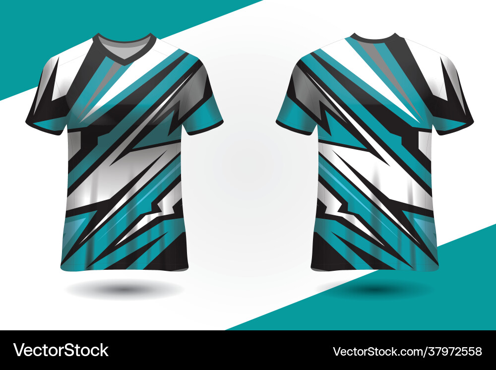Club shirt design uniform front and back Vector Image