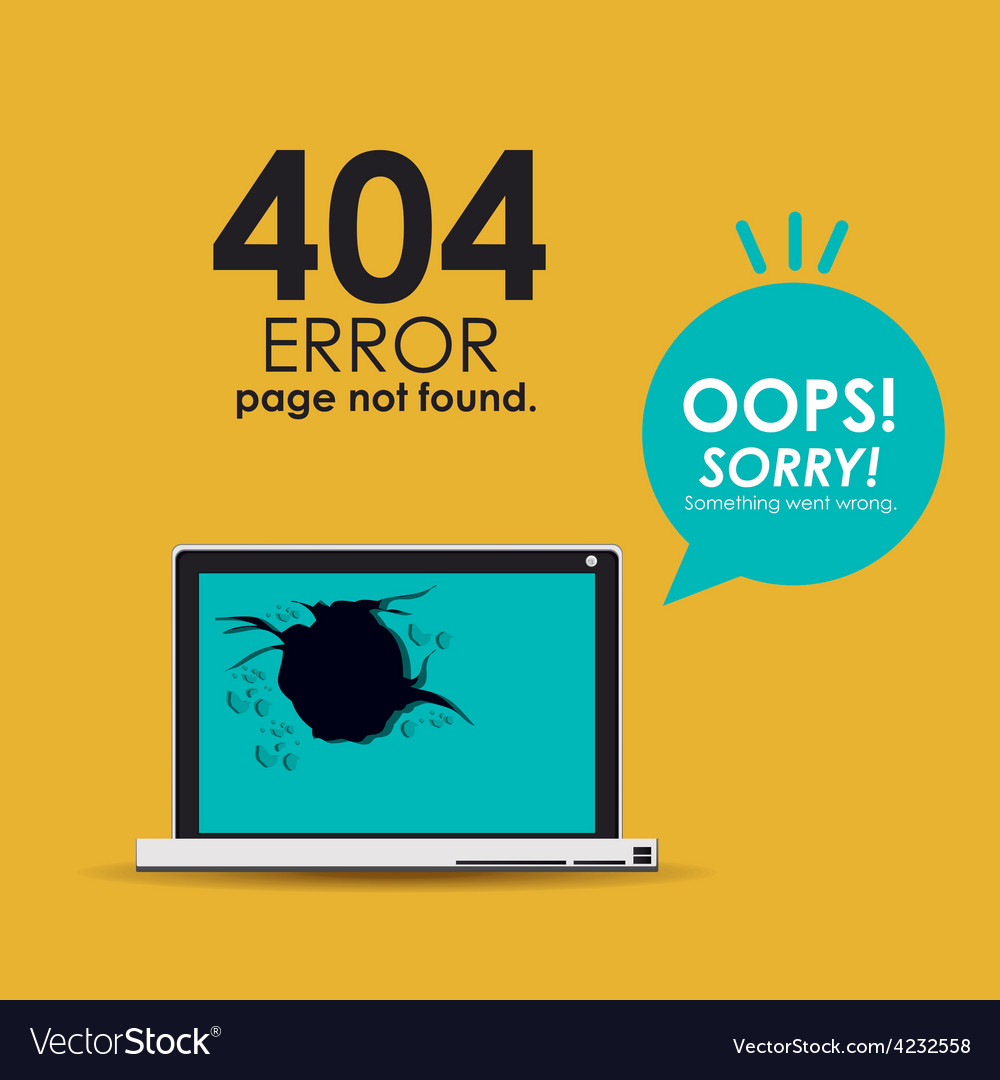 Error design Royalty Free Vector Image - VectorStock