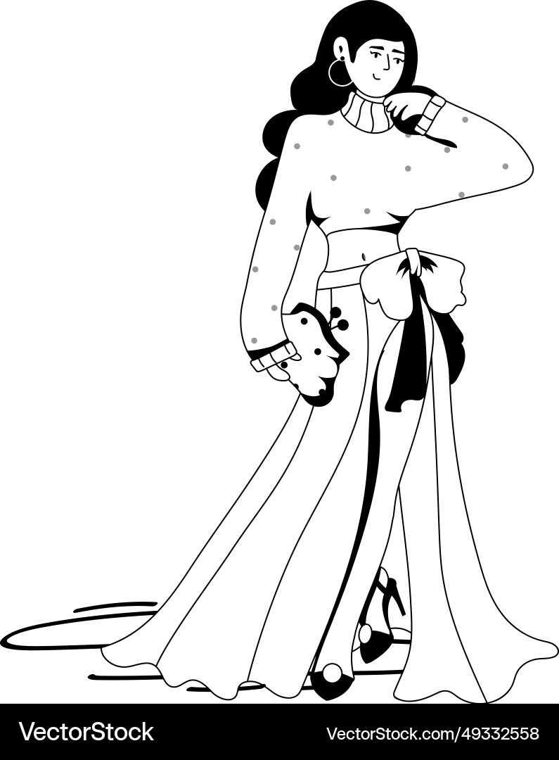 Fashion walk Royalty Free Vector Image - VectorStock