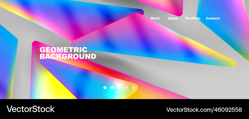 Geometric shapes minimalist abstract background Vector Image