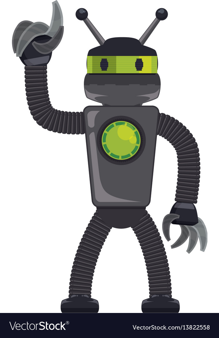 Robot machine technology Royalty Free Vector Image