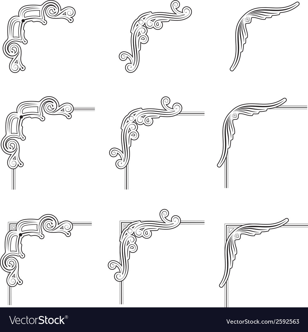 Corners Royalty Free Vector Image - VectorStock