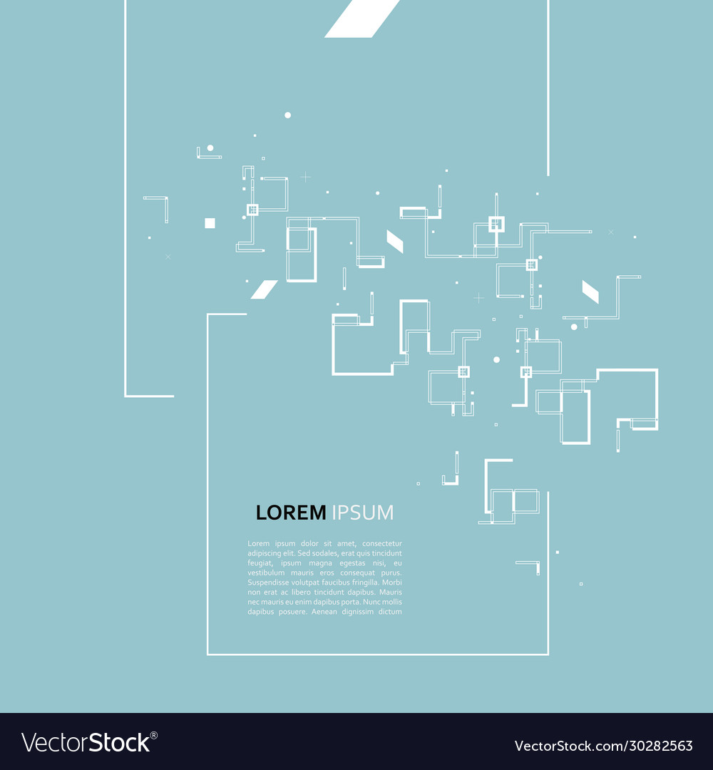 Geometric abstract pattern design Royalty Free Vector Image