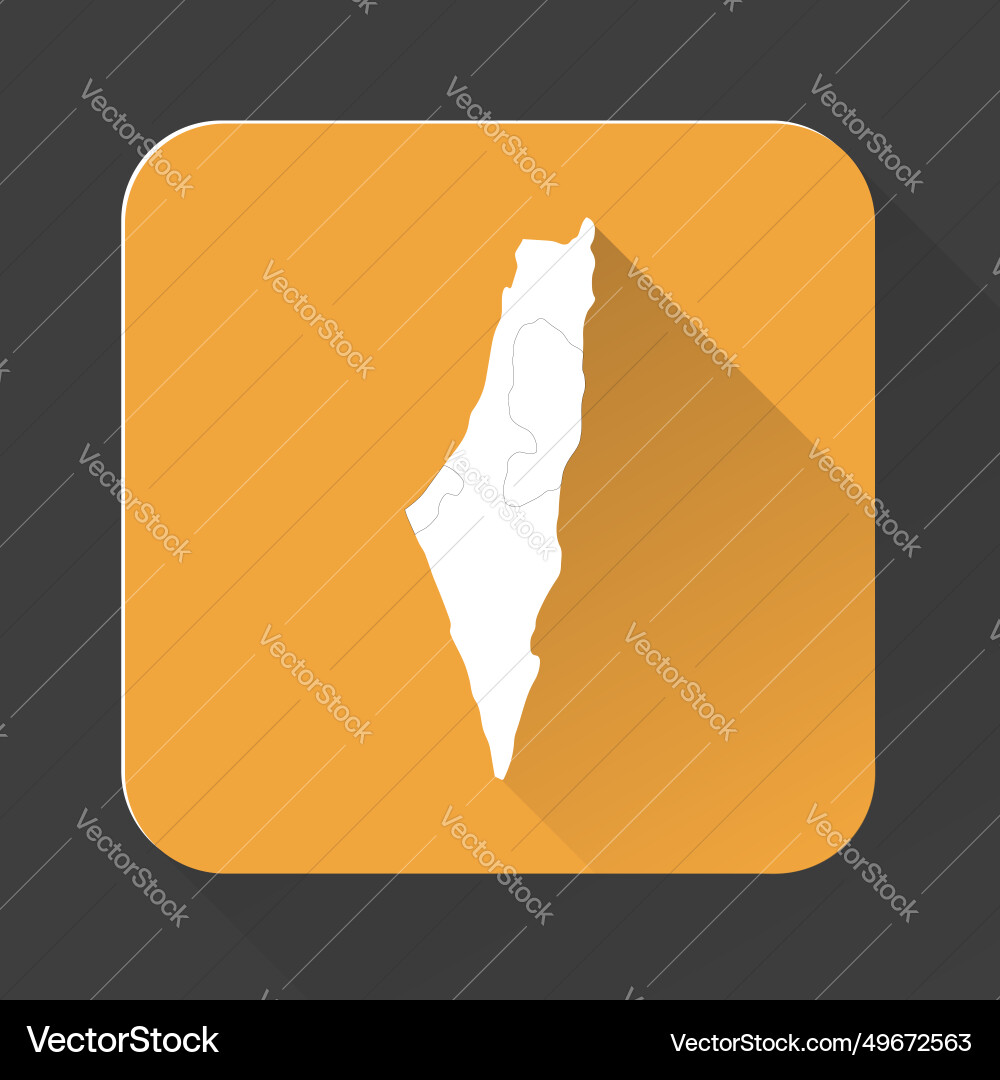Highly detailed israel map with borders isolated Vector Image
