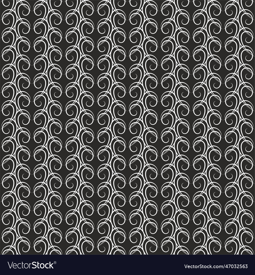 Openwork seamless pattern with curls Royalty Free Vector