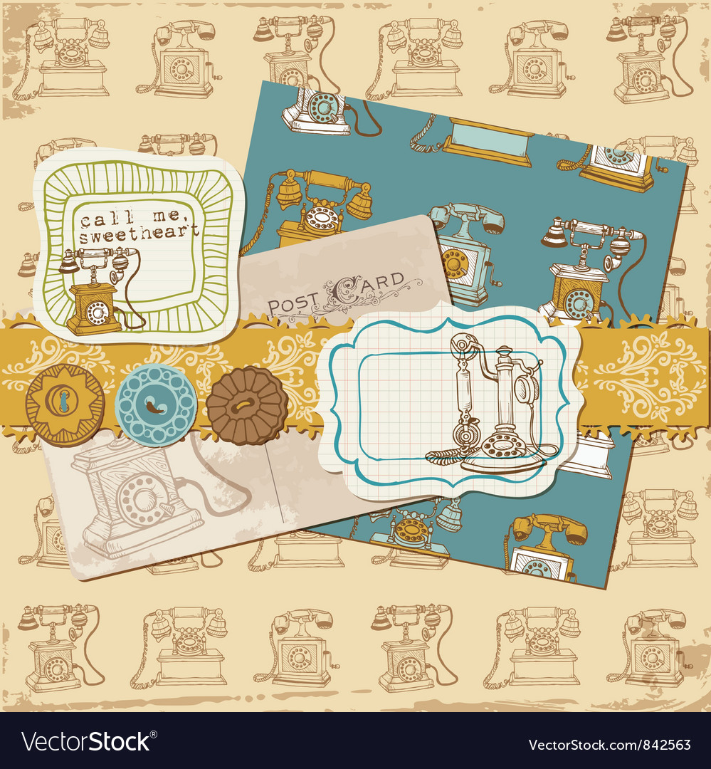 Scrapbook design elements Royalty Free Vector Image