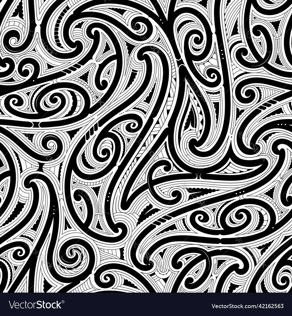 Seamless pattern polynesian origin Royalty Free Vector Image